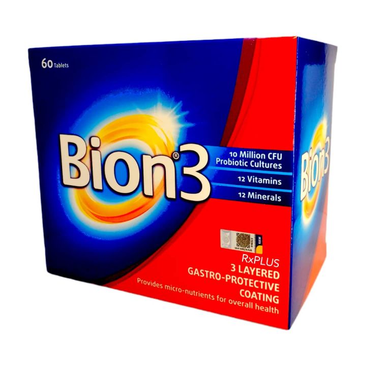 Bion 3 Probiotic Multivitamins Minerals (Probiotic Multivitamins ...