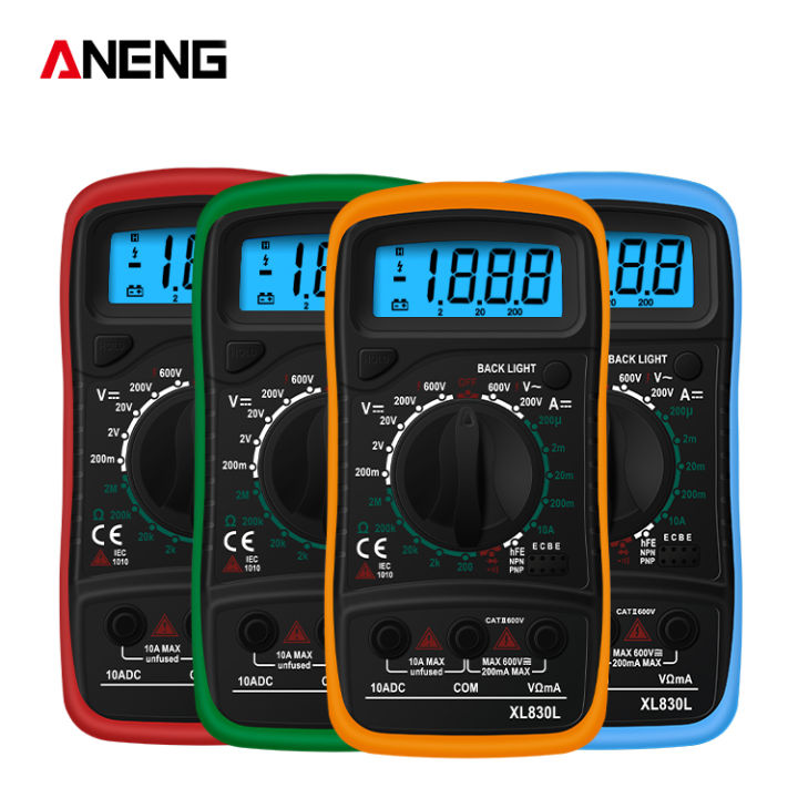 Small digital multimeter, high-precision voltage measuring ammeter ...