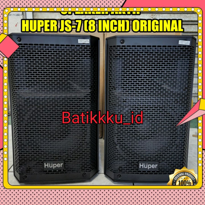 SPEAKER AKTIF HUPER JS 7 JS7 ORIGINAL 8 INCH 200 WATT SEPASANG COCOK ...