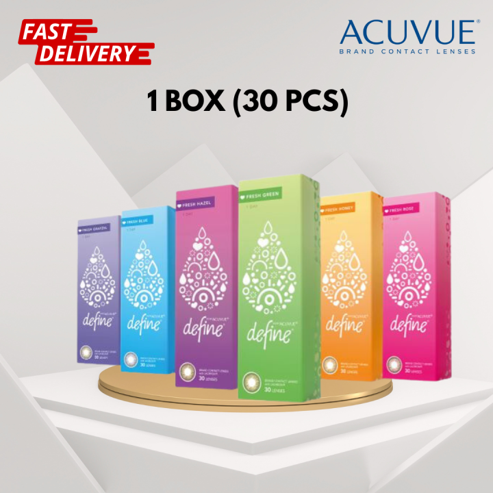 1 Day Acuvue Define Color Contact Lens (30 pcs/box) | Lazada