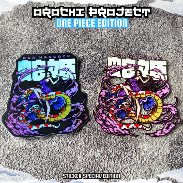 Sticker Stiker Anime Shichibukai Boa Hancock One Piece Hologram Dtf Uv