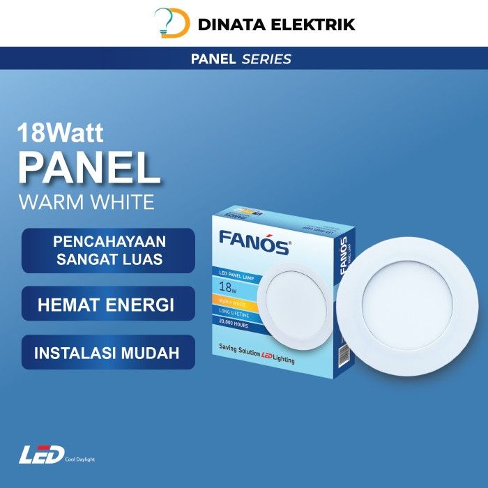 FANOS LED PANEL (WARM WHITE)/LAMPU PANEL/FANOS LED PANEL/LAMPU FANOS ...