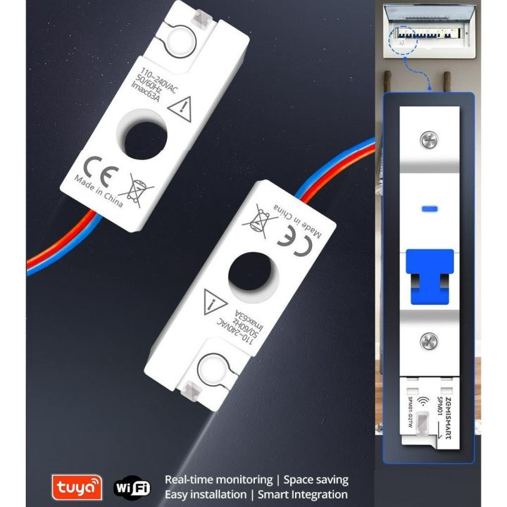 Zemismart Wifi/Zigbee Energy Meter 1 phase/3 phaseElectric Energy ...