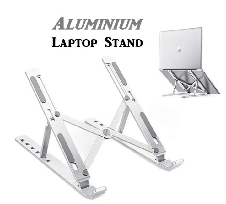 Aluminium Laptop Stand Bracket PC Notebook Adjustable Height Aluminum ...