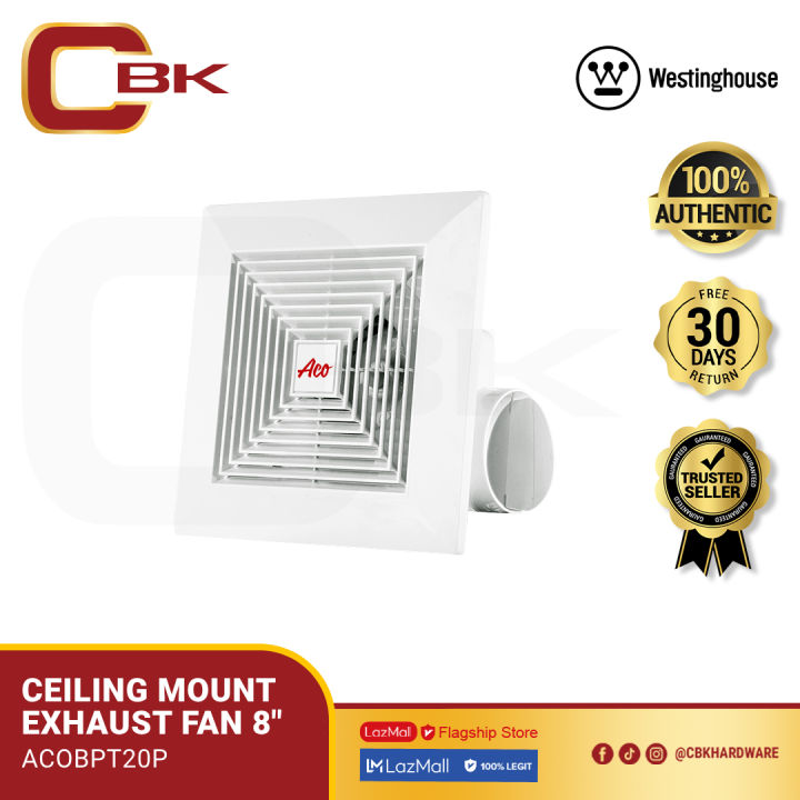 ACO ACOBPT20P EXHAUST FAN CEILING TYPE 8" | Lazada PH