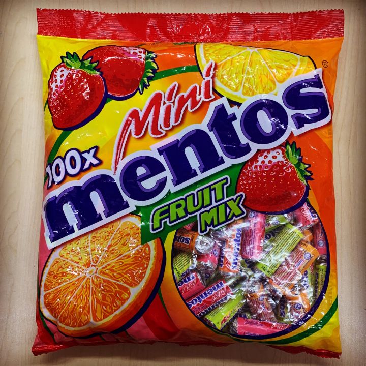 MINI MENTOS ROLLS FRUIT MIX 100PCS (1KG) | Lazada