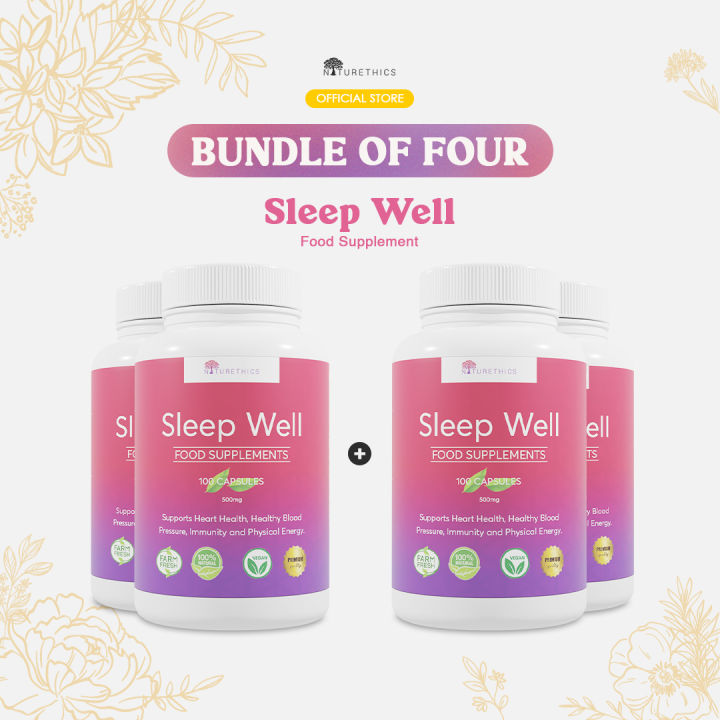 Naturethics Sleepwell Capsules Bundle of 4 Food Supplement | Lazada PH