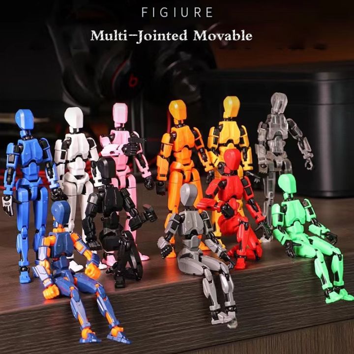 Multi-Jointed Movable Shapeshift Robot 3D Printed Mannequin Lucky 5 ...