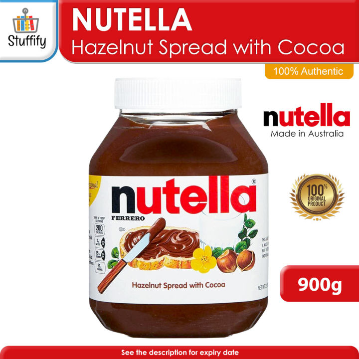 NUTELLA Chocolate Hazelnut Spread with Cocoa (900g), 100% Authentic ...