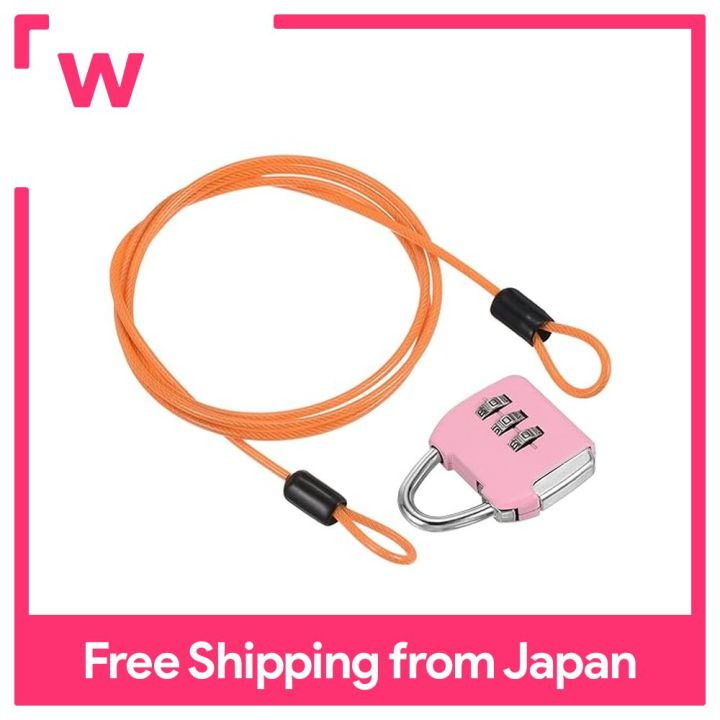 PATIKIL Security Steel Cable with 3-digit combination lock Travel ...