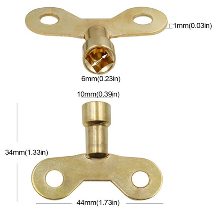 [MENGYUR] 2pcs Bleed Key Square Socket Faucet Keys Water Tap Brass ...