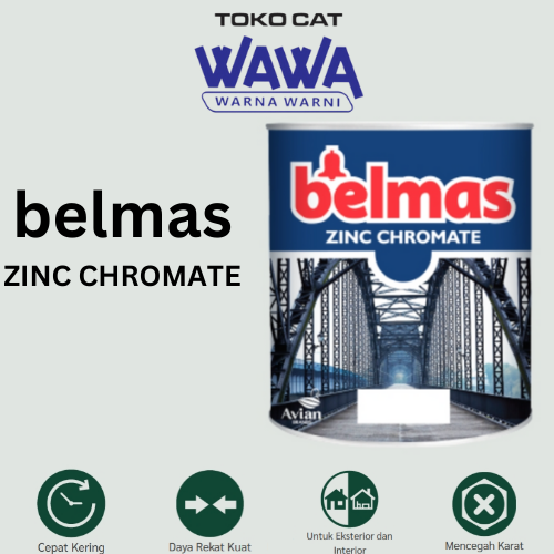 belmas zinc chromate cat dasar anti karat 5kg | Lazada Indonesia