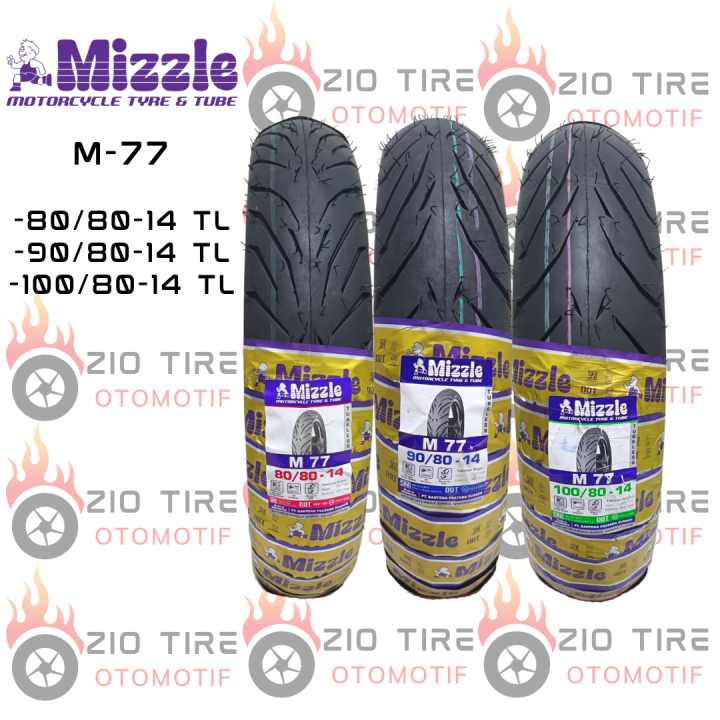 BAN LUAR RING 14 TUBELESS MIZZLE M77 BERBAGAI UKURAN | Lazada Indonesia