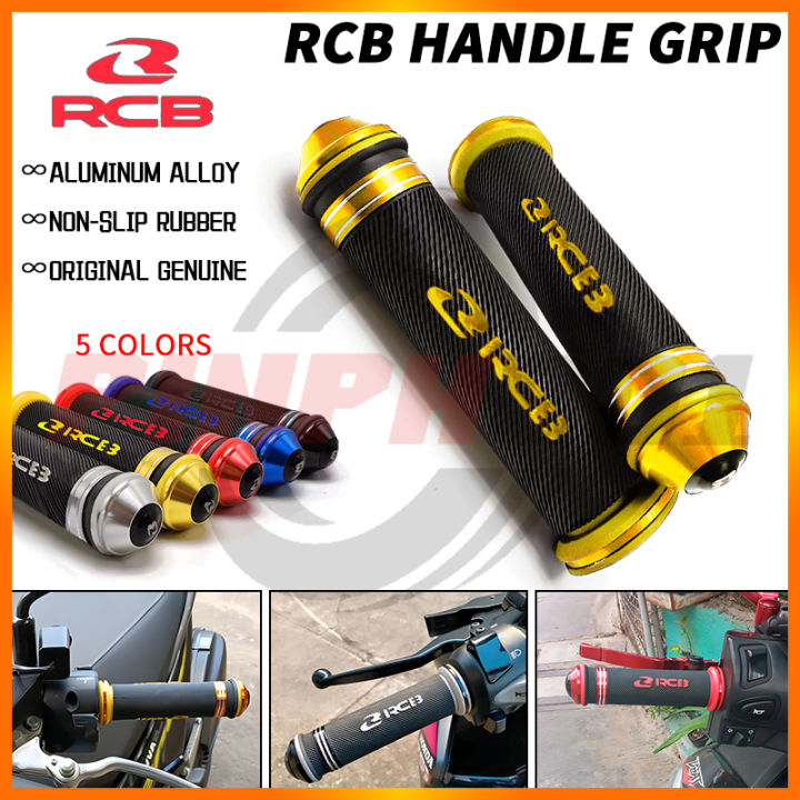 E&M Motorcycle RCB Handle Grip HG55 Alloy/Rubber Universal Pair 5Colors ...
