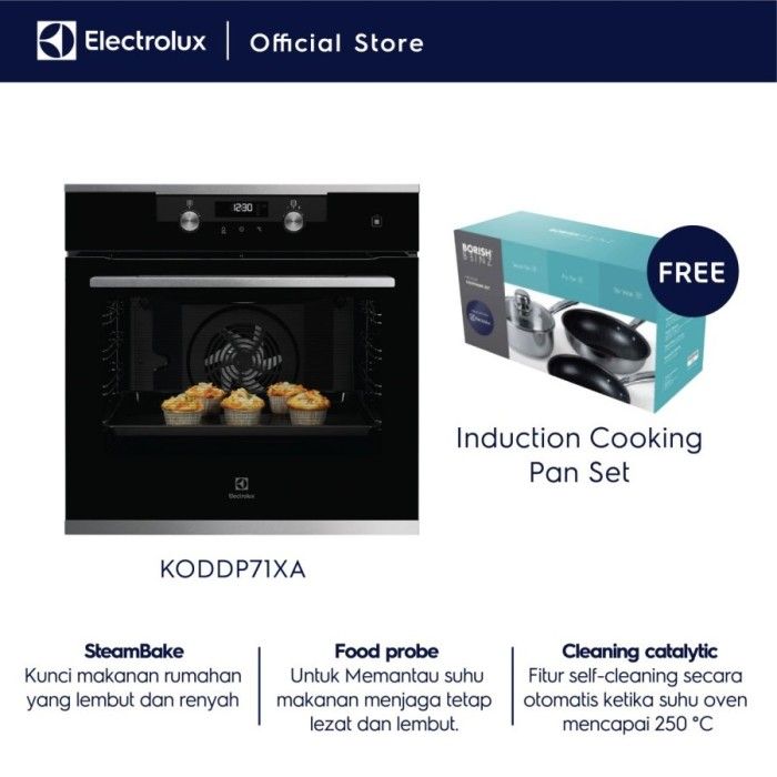 ELECTROLUX KODDP71XA OVEN TANAM LISTRIK 72 LITER | Lazada Indonesia