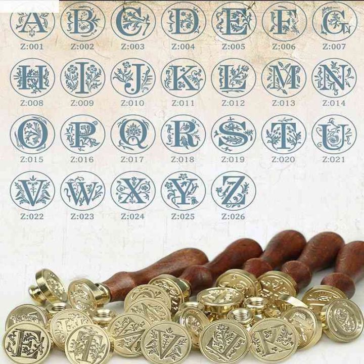 Sealing Wax Classic Initial Wax Seal Stamp Alphabet Letter | Lazada PH