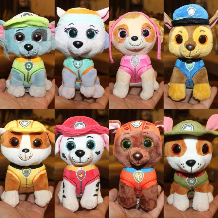 15cm Paw Patrol Anime Doll Plush Toy Skye Rocky Tracker Marshall Verest ...