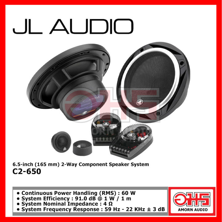 JL Audio C2-650 ลำโพงแยกชิ้น 2 ทิศทางขนาด 6.5 นิ้ว (165 มม.) AMORNAUDIO ...