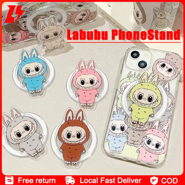 Labubu Stand Transparent Magnetic Phone Stand Detachable Phone Stand ...