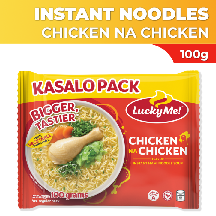 Lucky Me! Instant Noodles Chicken na Chicken Kasalo Pack 100g | Lazada PH