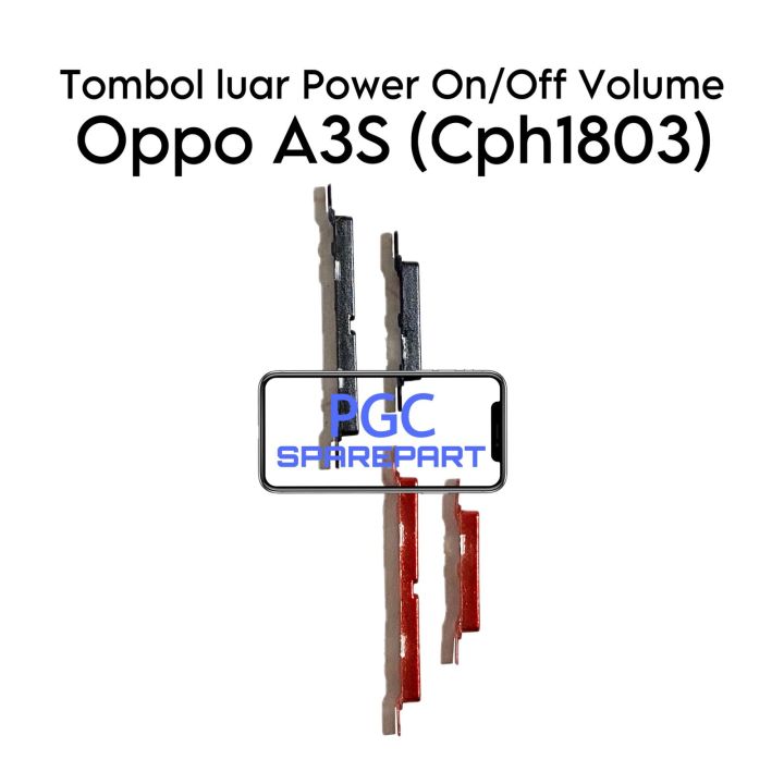 Tombol 1 set Power On Off & Volume Oppo A3s CPH1803 - Button Casing ...