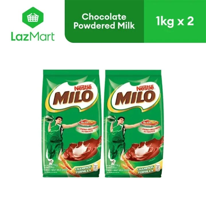 Milo Activ-Go Choco Malt Powdered Milk Drink 1kg - Pack of 2 | Lazada PH