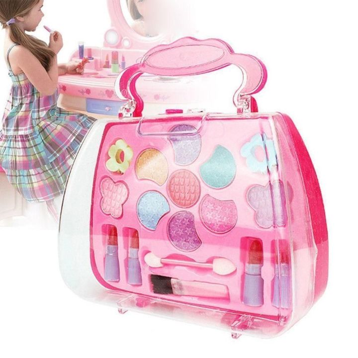Washable Kids Makeup Set Simulation Beauty Dressing Box Girls Eco ...