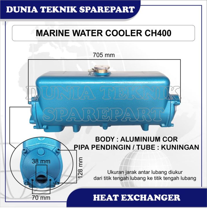 CH400 RADIATOR MESIN KAPAL / MARINE WATER COOLER / MARINE HEAT ...