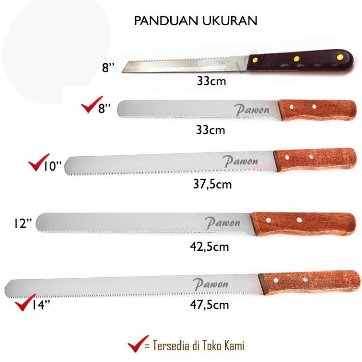 Pisau Roti Pisau Kue - 1buah (Dikirim sesuai variasi yang dipilih saat ...