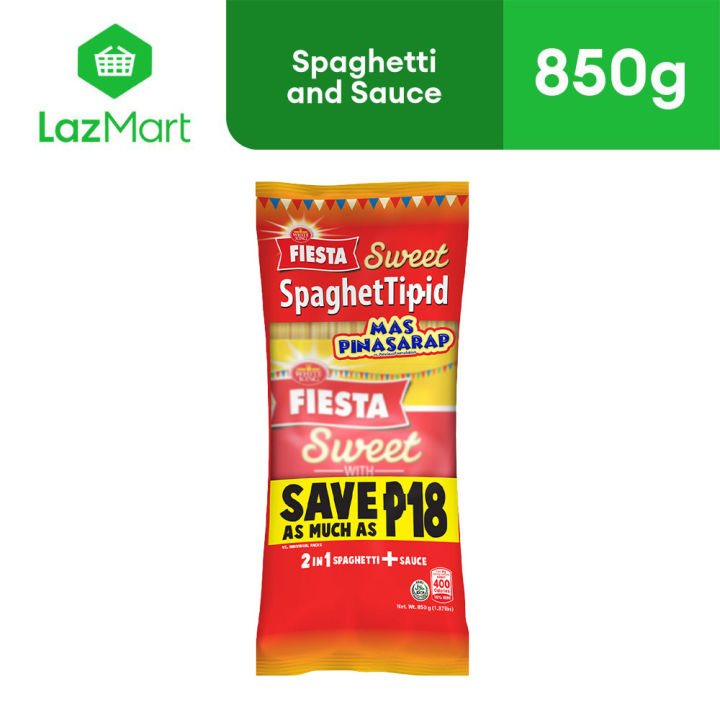 Fiesta Small Sweet Spaghettipid 850g (Fiesta Spaghetti 350g and Sweet ...
