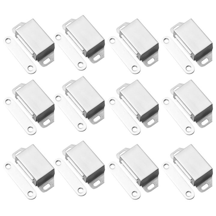 Stainless Steel Cabinet Suction 12 Pack Cabinet Magnetic Door Latch for ...