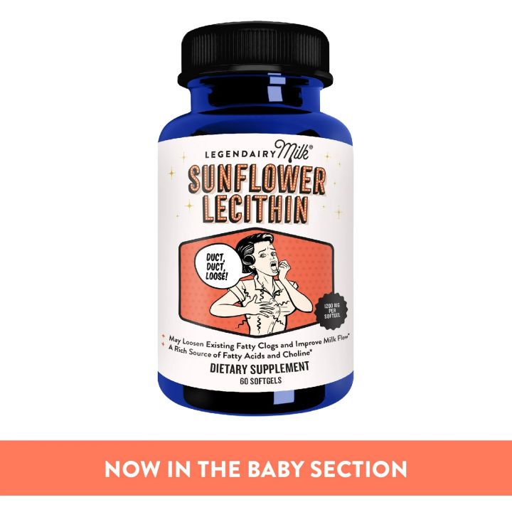 Legendairy Milk Sunflower Lecithin Softgels for Adults - Organic ...