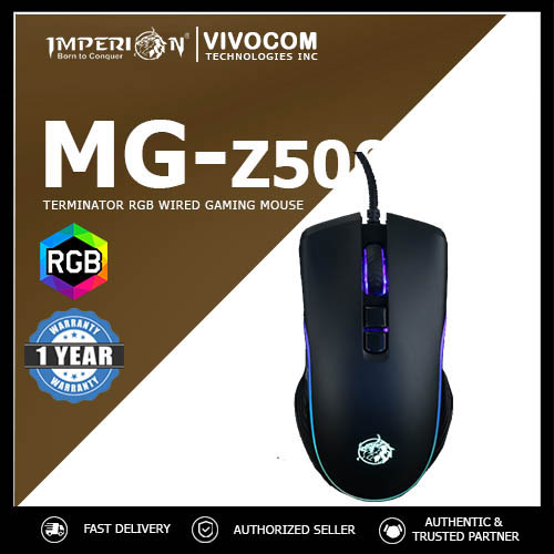 Imperion MG-Z500 Terminator RGB Wired Gaming Mouse with 7-Buttons and ...