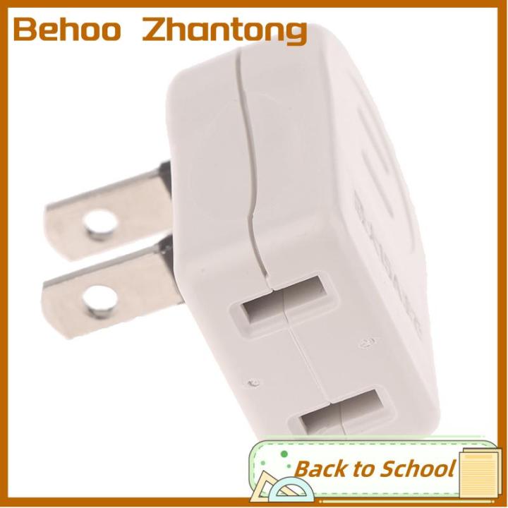Behoo US 2PIN 360 Angle Rotatable Power Socket Plug Adapter Foldable ...