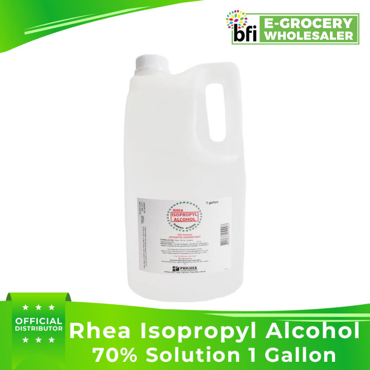 BFI Rhea Isopropyl Alcohol 70% Solution 1 Gallon [Antiseptic ...