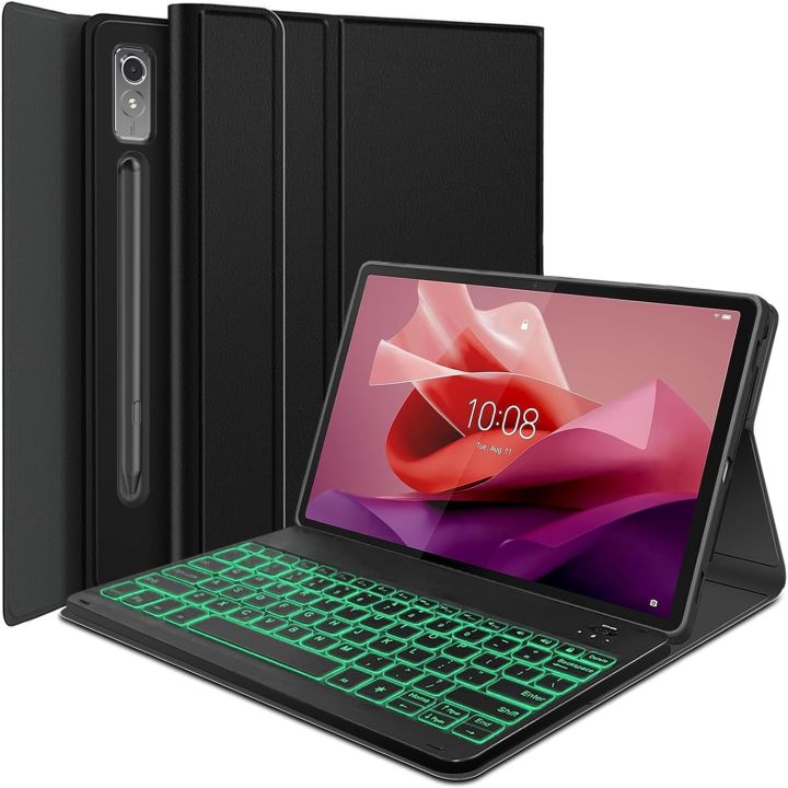 Magnetic Bluetooth Backlit Folio Keyboard Case for Lenovo Idea Tab Pro ...