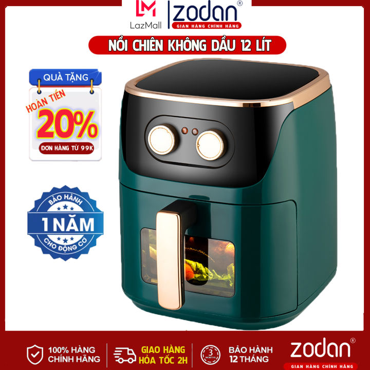 [HÀNG TỐT] Nồi Chiên Không Dầu CAMEL/ZODAN dung tích 7- 12L - BẢO HÀNH ...