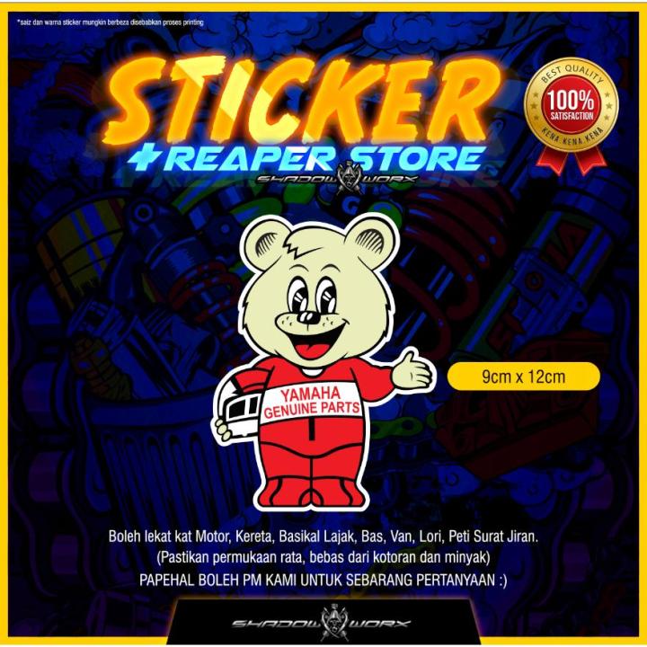 STICKER BEAR YAMAHA COMEL | Lazada
