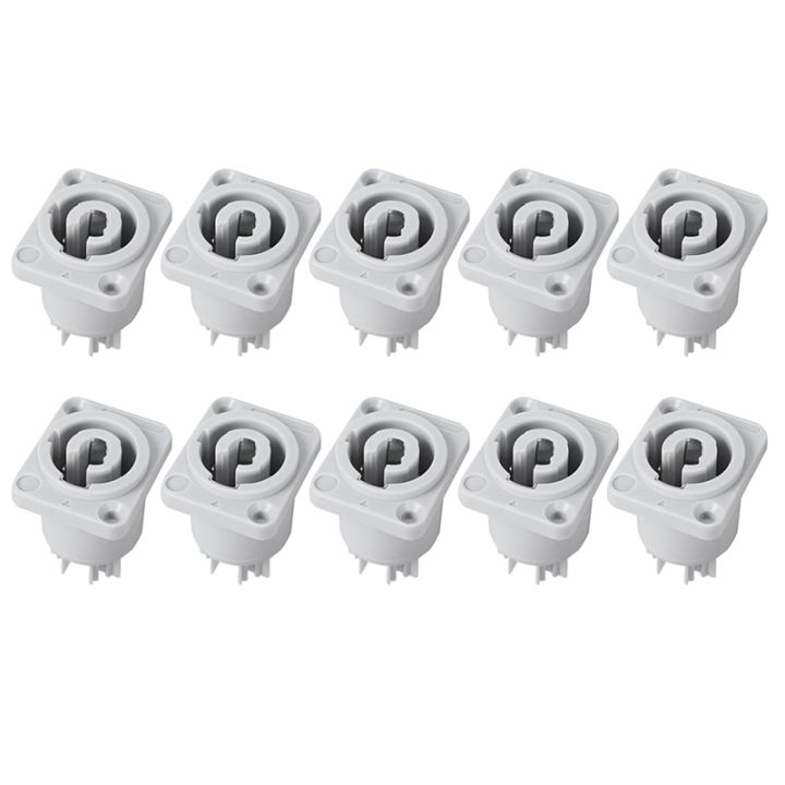 10PCS Powercon Connector 3 Pins 20A 250V Power Speaker Panel Socket ...