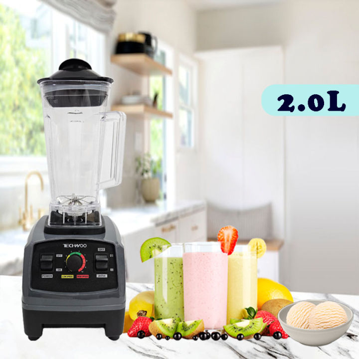 TECHWOO COMMERCIAL GRADE HOME POWER BLENDER 2.0L HEAVY DUTY ICE CRUSHER ...