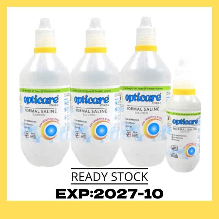 Opticare Normal Saline (500mlx3+120mlx1) | Lazada