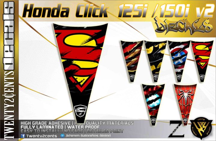 High-Quality Decals and Stickers for honda click 125 / 150 v2 game ...