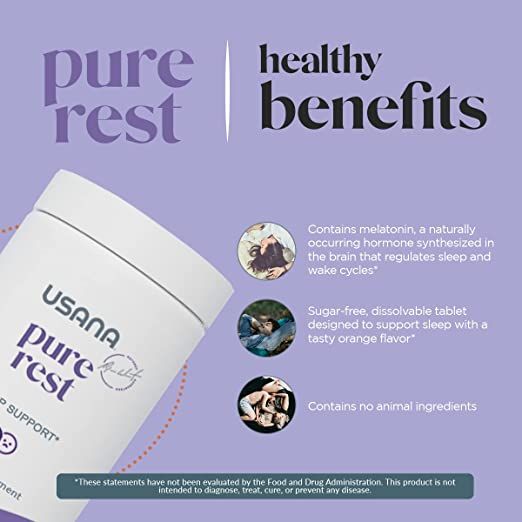 调节睡眠 USANA Pure Rest 安睡宝 56 tablets (100% ori) 2026exp | Lazada