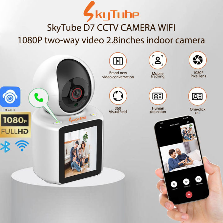 Smart CCTV Camera Wifi Security Camera With Screen 1080P Cell Phone ...