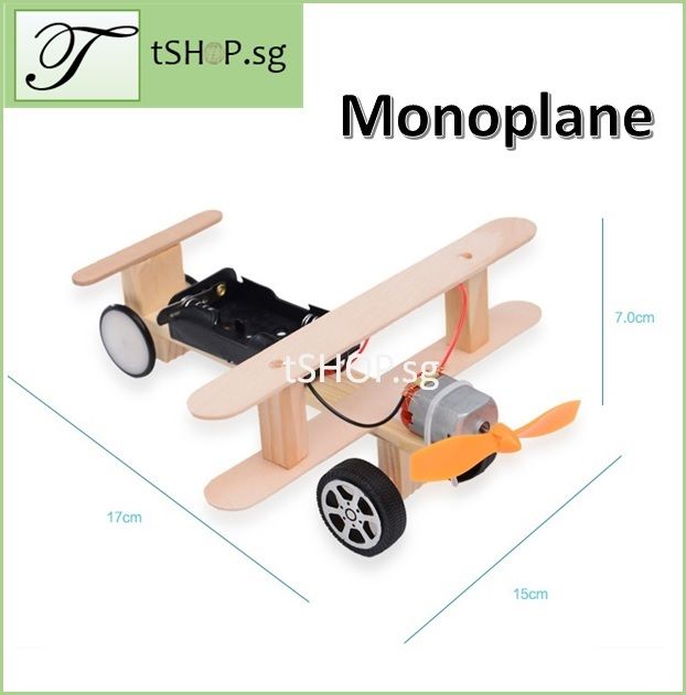 [SG STOCK] STEM Educational Toys DIY Electric Biplane Monoplane for ...