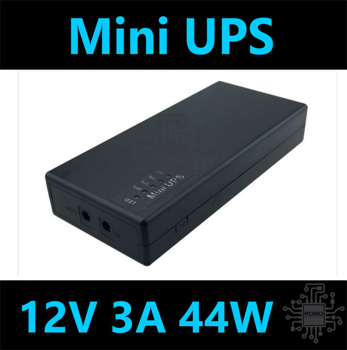 Mini UPS 12V 3A (44W) แบตสำรองไฟสำหรับ Router, Finger Scran | Lazada.co.th