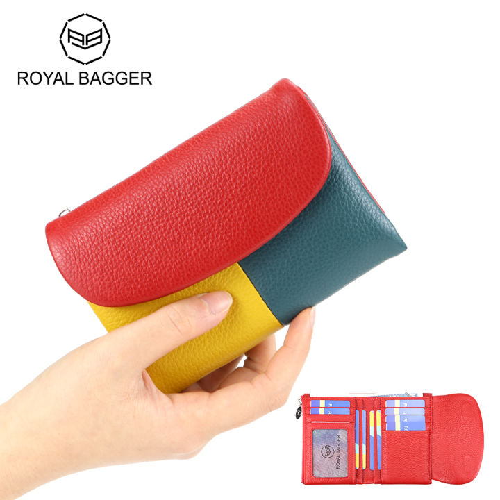 Royal Bagger Trendy Short Wallets for Women, Multiple Slot Card Holder ...