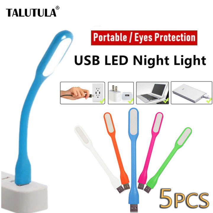 5Pcs USB LED Light 5V Portable Mini Night Light For Mobile Power ...