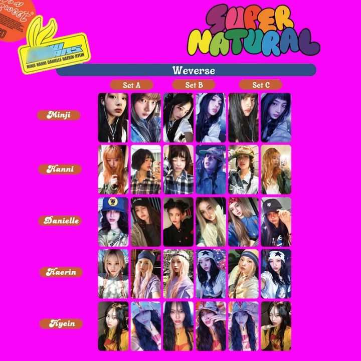 NewJeans Supernatural Weverse Album PhotoCard Hyein Minji Haerin Hanni ... NewJeans Supernatural Weverse Album PhotoCard Hyein Minji Haerin Hanni ...