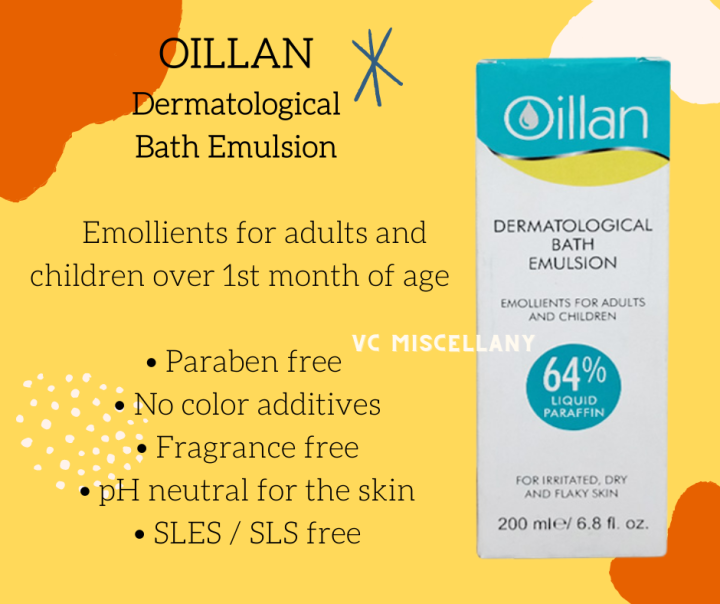 Oillan Dermatological Bath Emulsion (100% Genuine) | Lazada PH